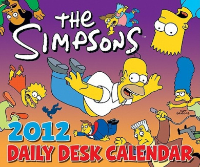 The Simpsons Daily Desk Calendar, Harper (Manufactured By) - Shop ...
